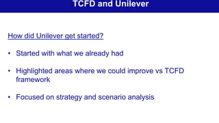 TCFD implementation webinar series - strategy with Unilever | PPTX