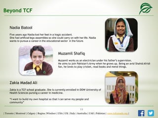 TCF - Sustainable giving to educate children and empower women | PPTX