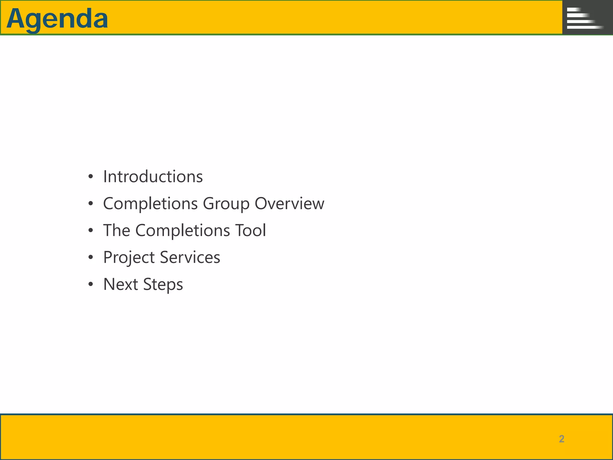 The Completions Group Overview | PDF