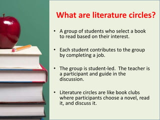 TCH505 Literature Circles Slideshare | PPT