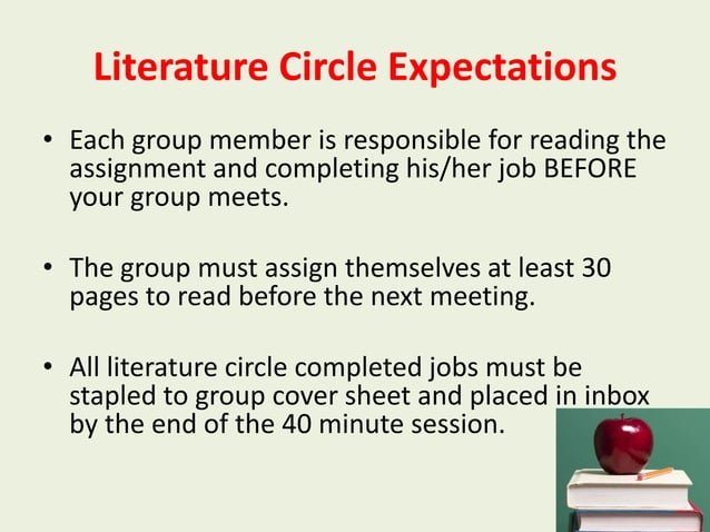 TCH505 Literature Circles Slideshare