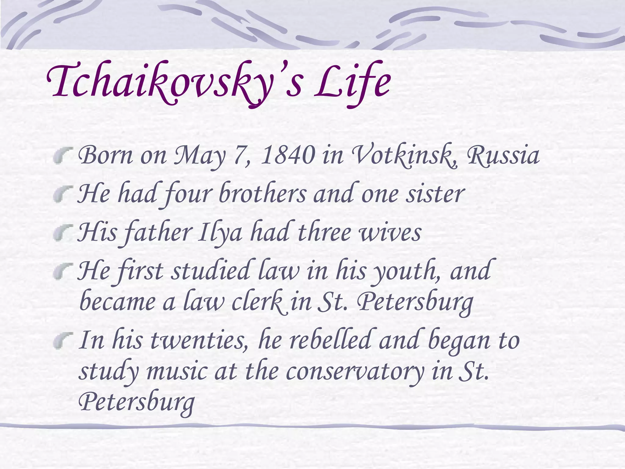 Tchaikovsky | PPT