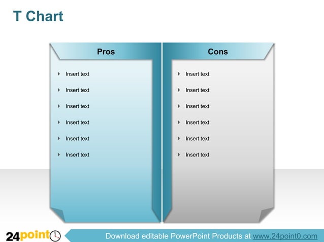 T Chart Diagram PowerPoint | PPT