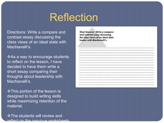 Machiavelli's The Prince Lesson | PPTX