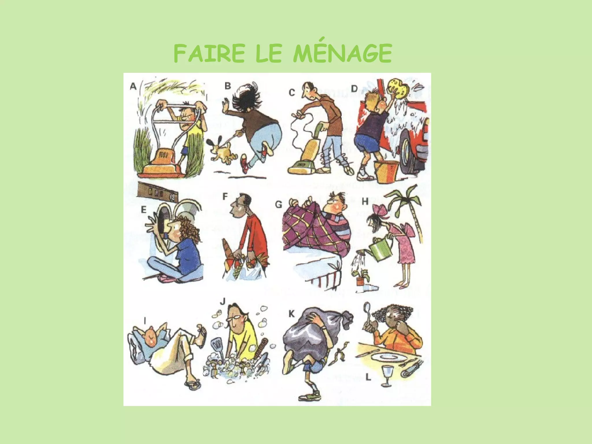 Tâches ménagères | PPT