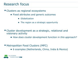 TCI2013 Metropolitan food clusters: The strategic capacity of regional ...