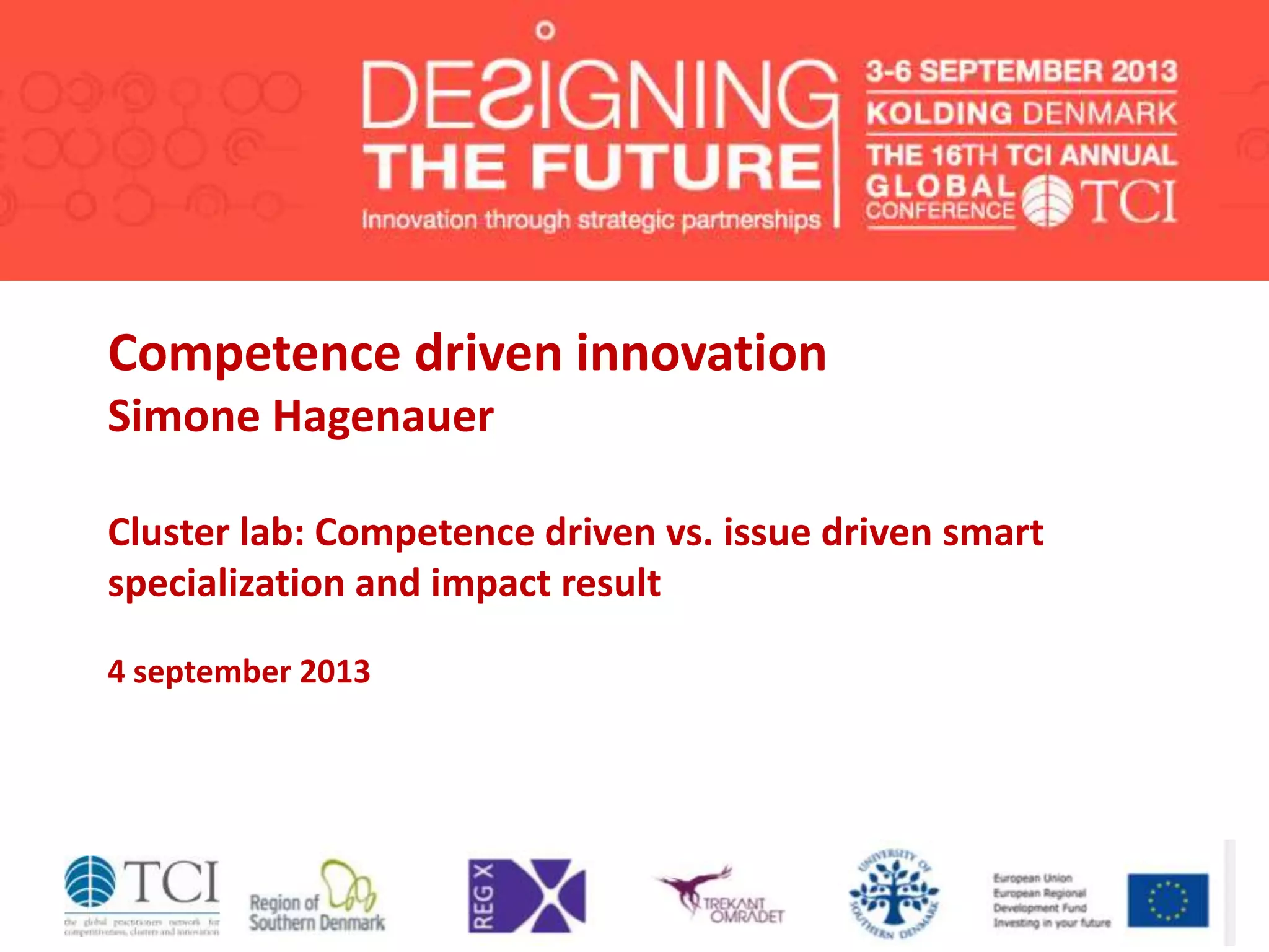 TCI 2013 Competence driven innovation | PPT