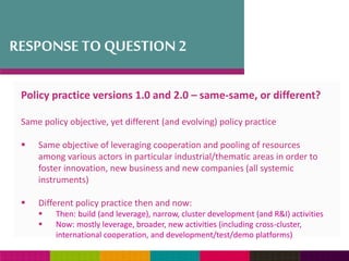 TCI 2014 Clusters and innovation eco-systems – same-same or different? | PPTX | Business ...