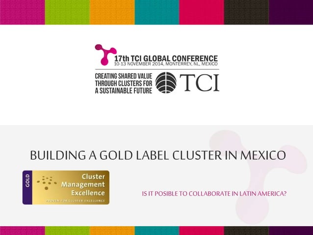 TCI 2014 Building a Gold Label Cluster in Mexico | PPT