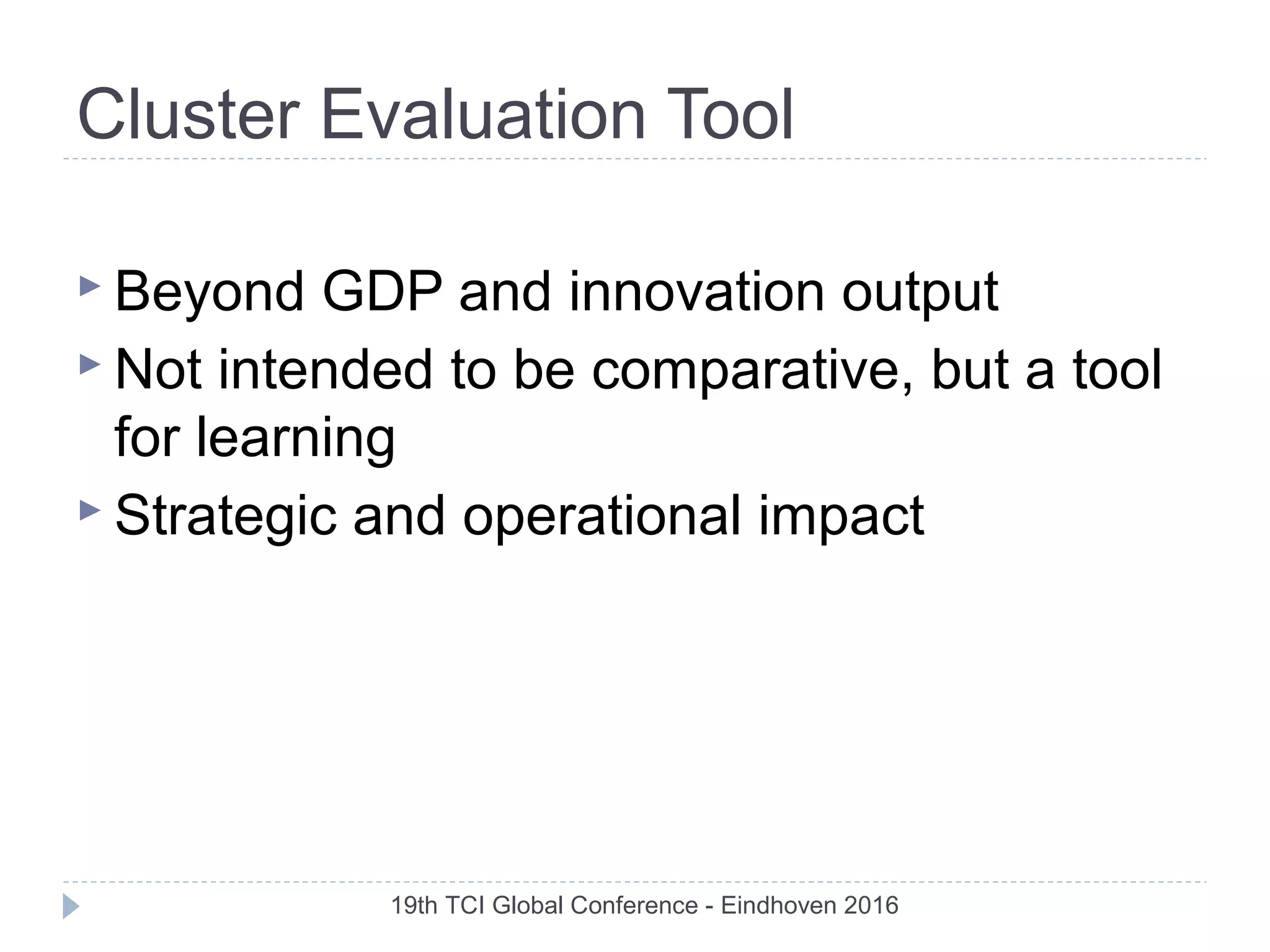 TCI 2016 Beyond GDP: A framework for Measuring Sustainable Development ...