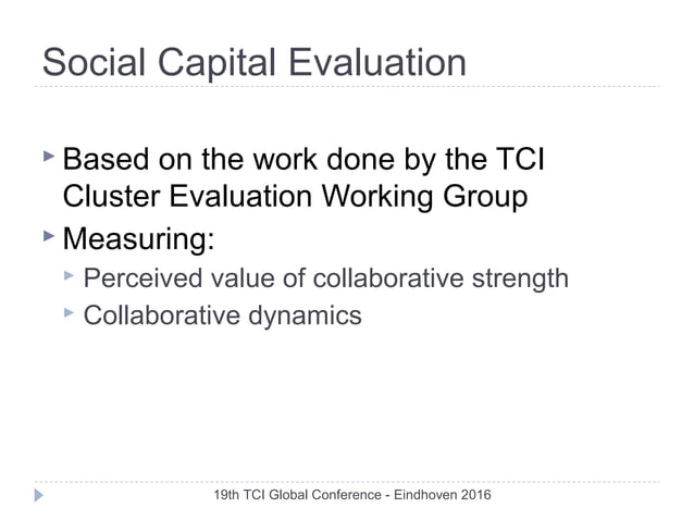 TCI 2016 Beyond GDP: A framework for Measuring Sustainable Development ...