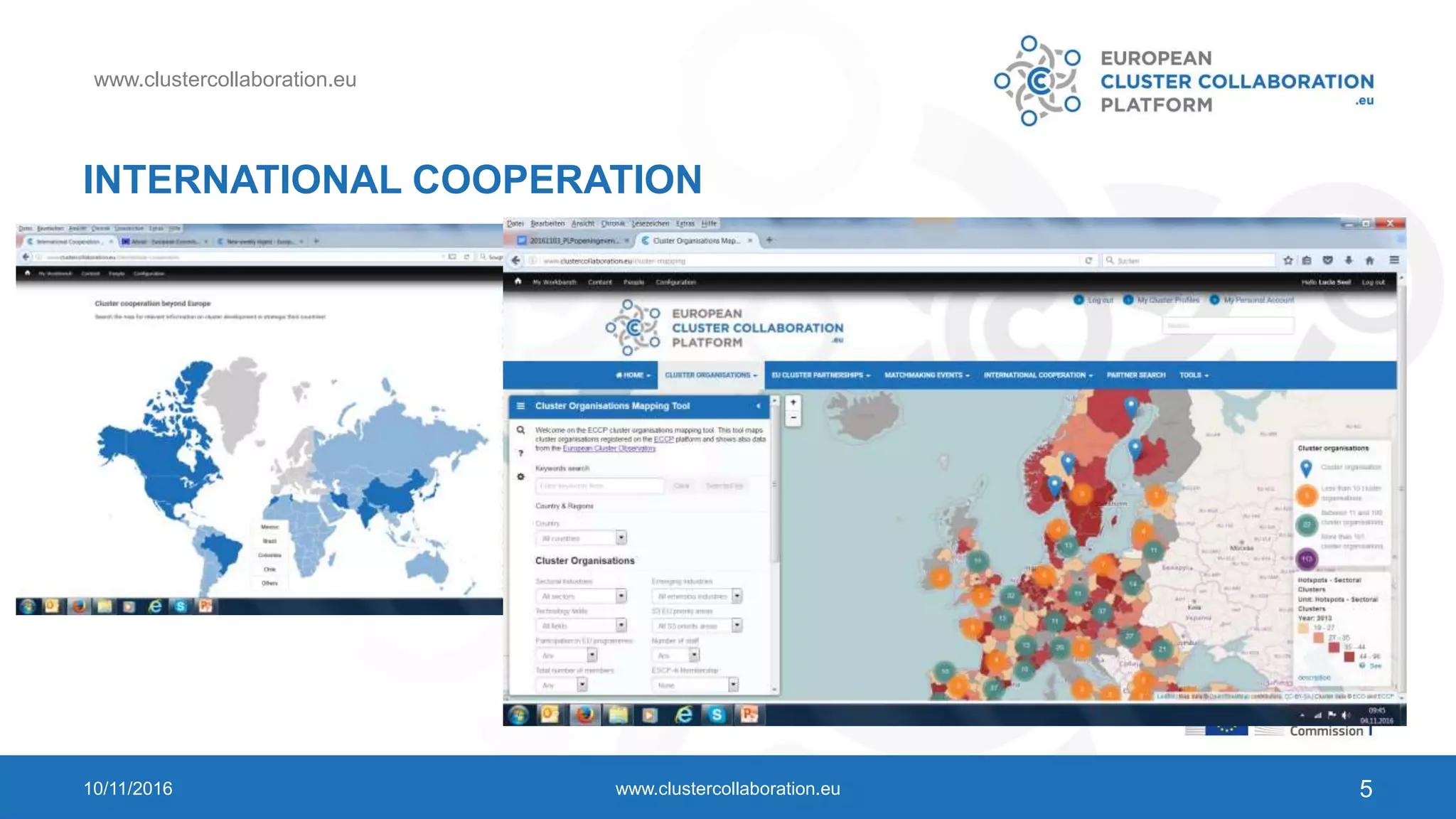TCI 2016 ECCP: The platform connecting clusters | PPTX