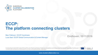 TCI 2016 ECCP: The platform connecting clusters | PPTX | Cloud ...