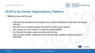 TCI 2016 ECCP: The platform connecting clusters | PPTX | Cloud ...