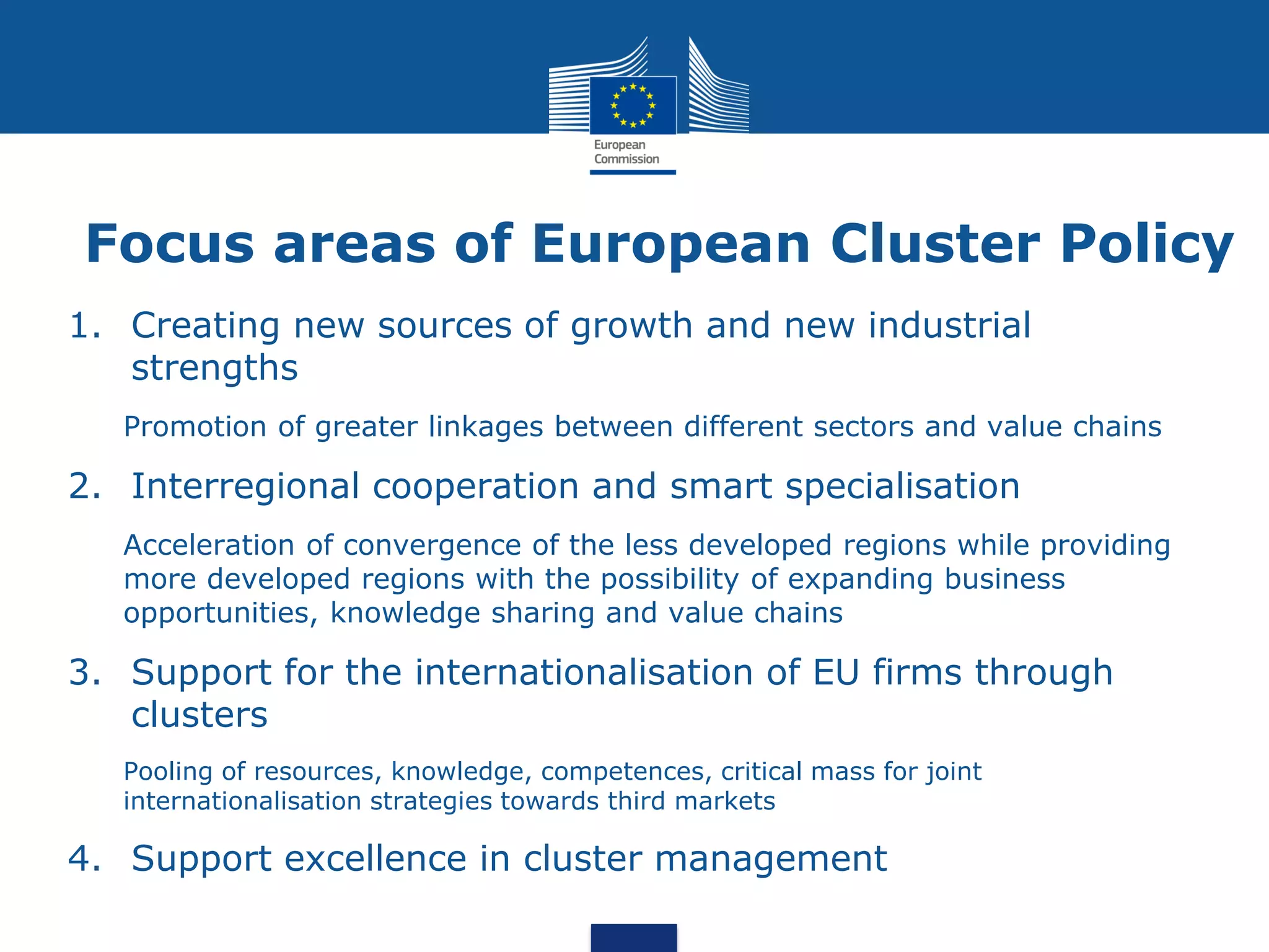 TCI 2016 European Cluster Strategy for growth | PDF