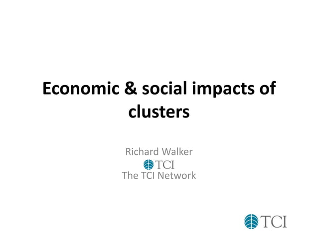 TCIOceania14 Economic & social impacts of clusters | PPT