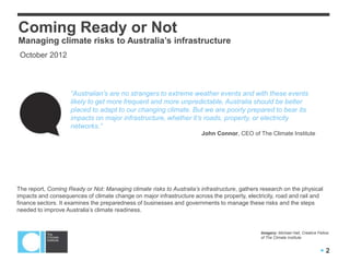 Managing climate risks to Australia's infrastructure | PPT