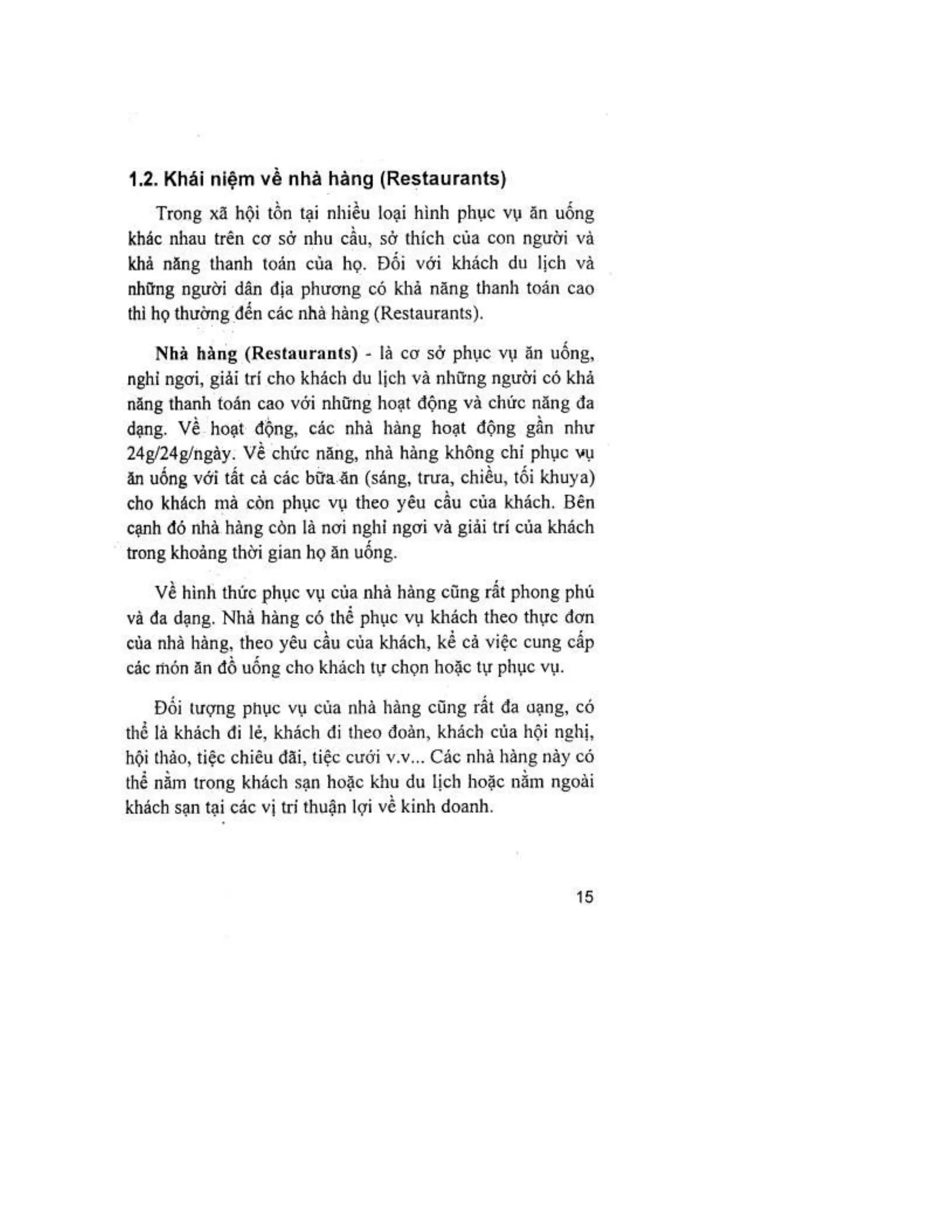 Tổ chức kinh doanh nhà hàng - PGS.TS Trịnh Xuân Dũng | PDF