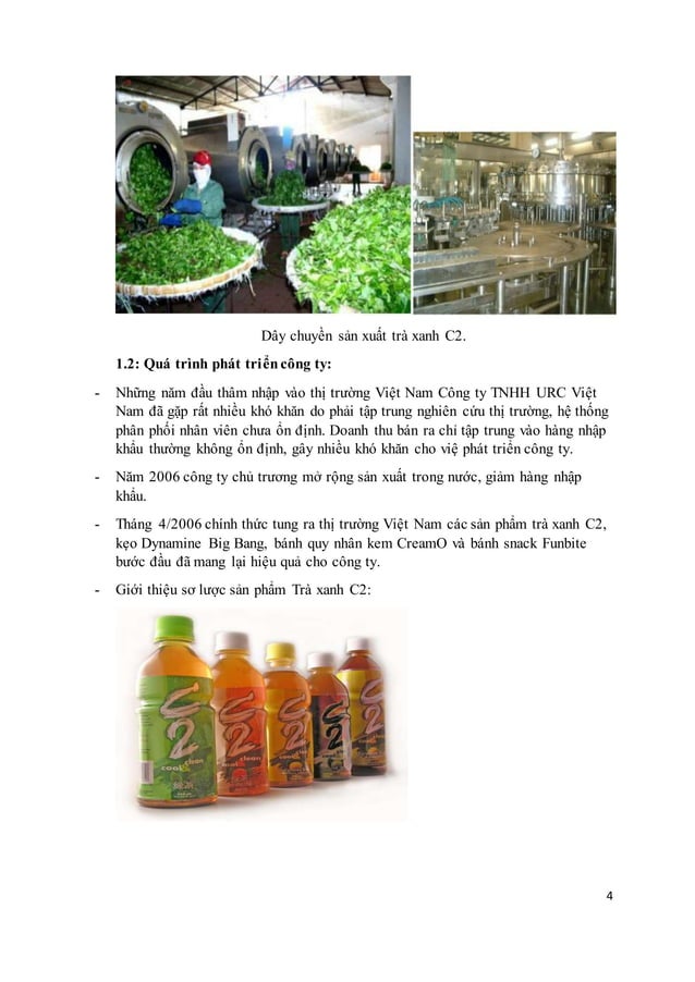 tiểu luận tổ chức kênh phân phối trà xanh c2 | DOC