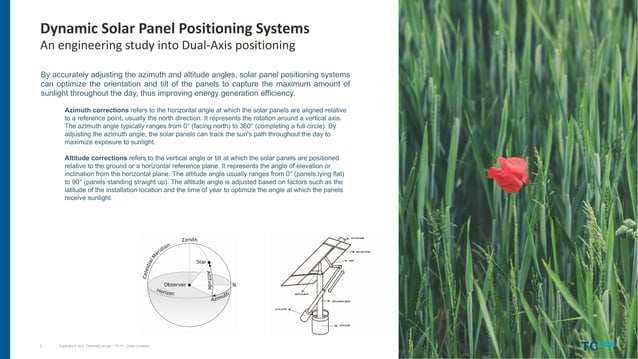 TClab Dynamic Solar Panel Positioning Systems | PDF