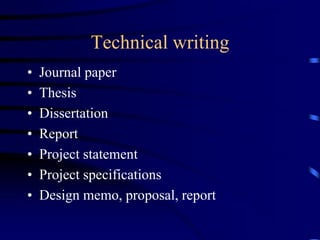 TC LAB Technical Writing PPT.ppt | Chemistry | Science