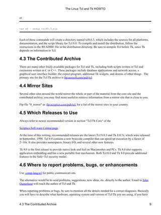 Tcl tk howto | PDF