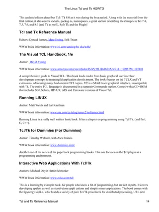 Tcl tk howto | PDF