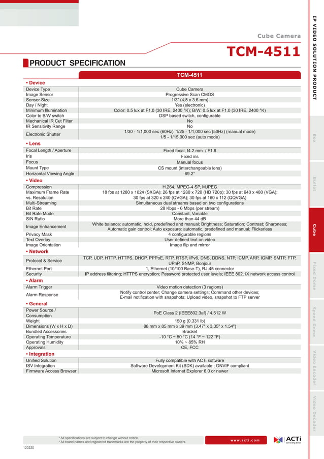 Tcm 4511 ds-120220 | PDF