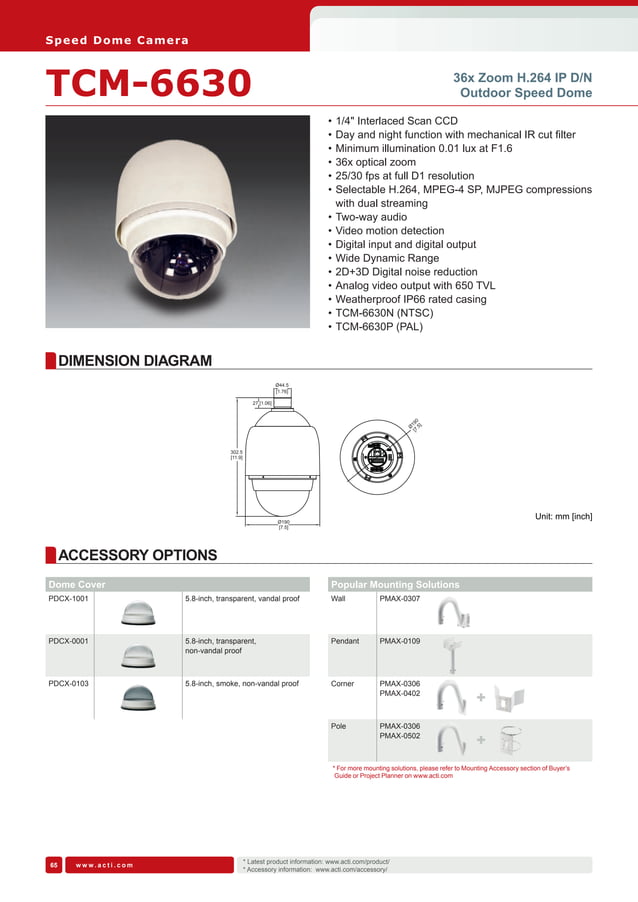 Tcm 6630 ds-120326 | PDF | Cameras and Camcorders | Consumer Electronics