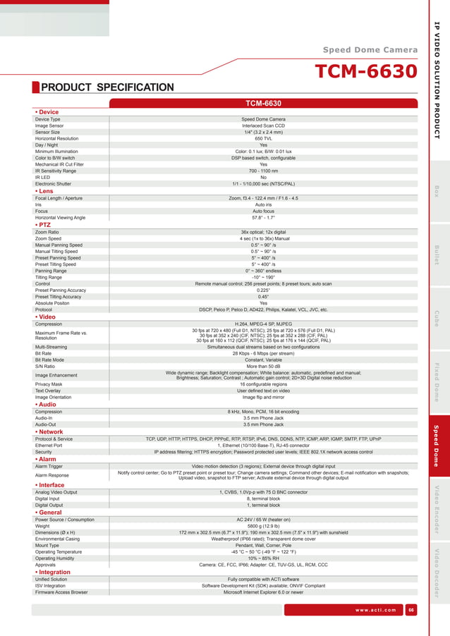 Tcm 6630 ds-120326 | PDF | Cameras and Camcorders | Consumer Electronics