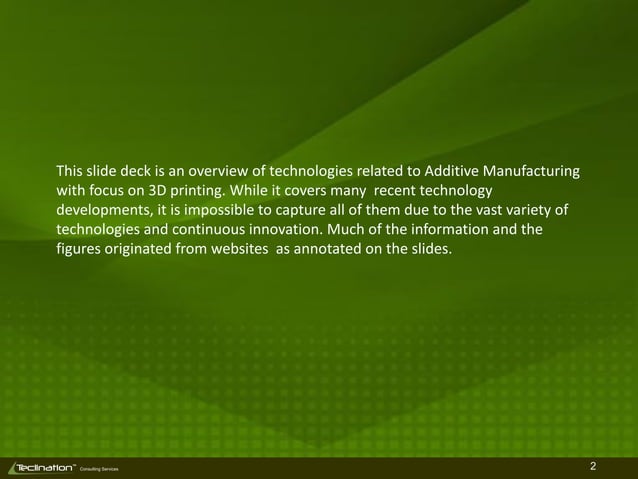 Tc manufacturing technologies 2018s_v2_10_30_18_s | PPT