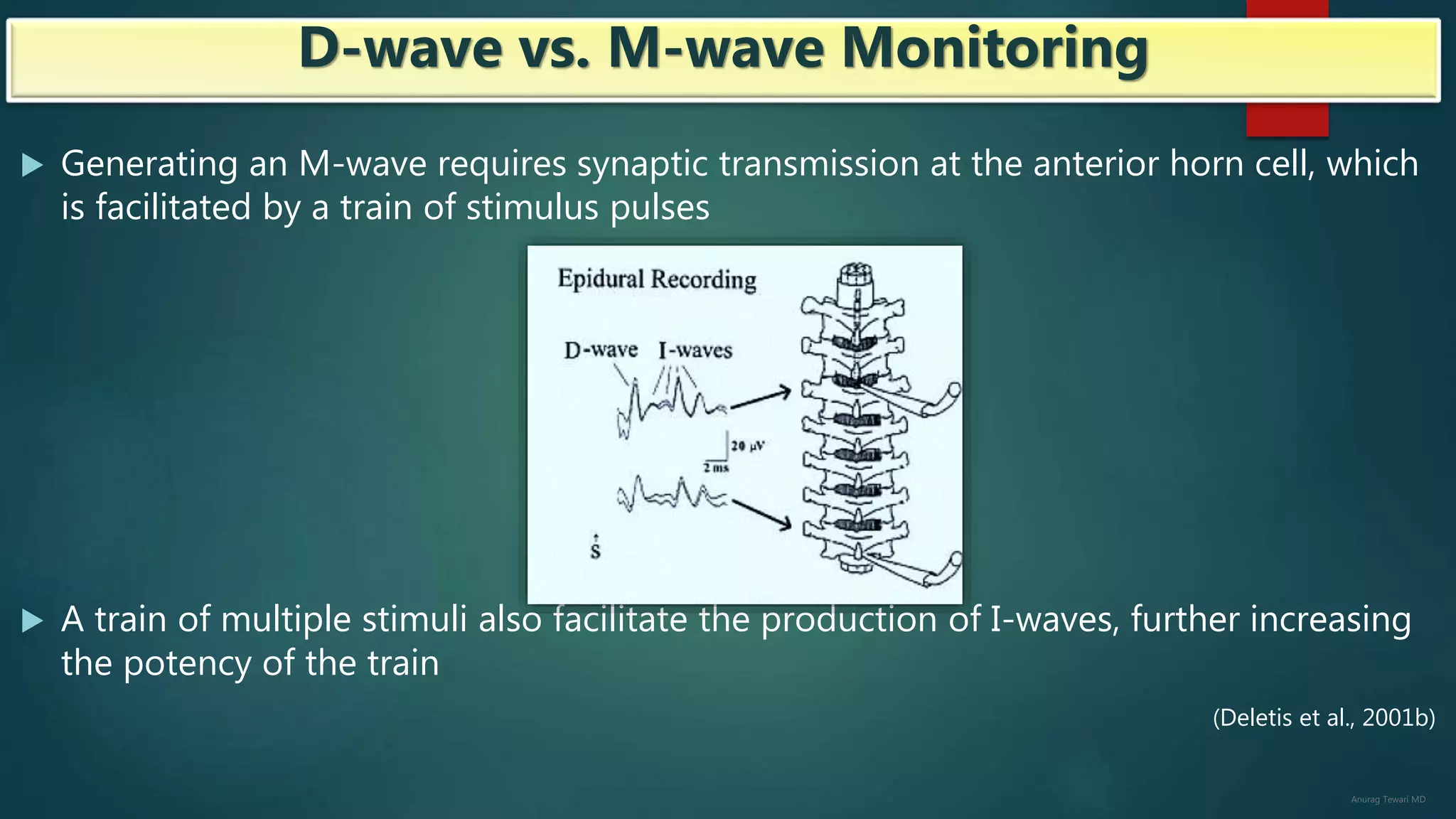 Transcranial Motor Evoked Potentials Monitoring per aACNS guidelines | PPTX