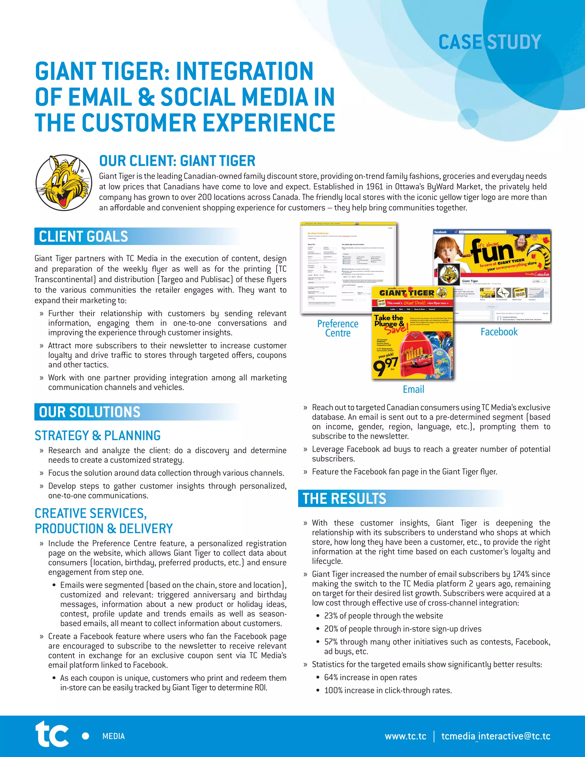 TC Media Giant Tiger Case Study | PDF
