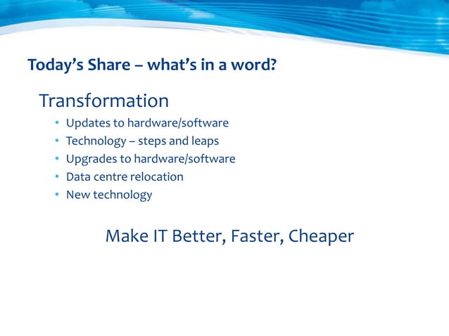 IT Service Transformations | PDF