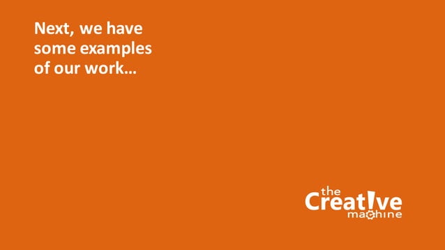 The Creative Machine Design Portfolio proposal | PPT