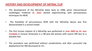 Transcatheter therapy for Mitral Regurgitation (MR) | PPTX