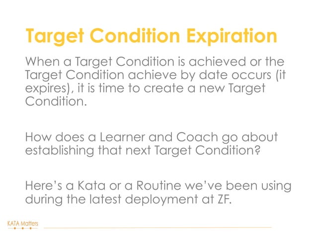 Next Target Condition Kata | PPT