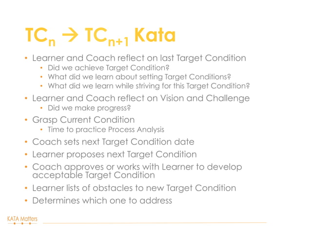 Next Target Condition Kata | PPT