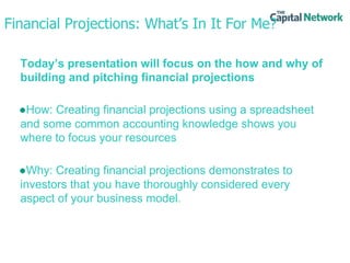 Calculate Financial Projections for Investment Presentations | PPT