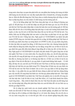 TÁC ĐỘNG CỦA CÁC HIỆP ĐỊNH THƯƠNG MẠI TỰ DO ĐỐI VỚI NỀN KINH TẾ VIỆT NAM | DOCX