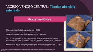 Técnica colocación de acceso venoso central sin video.pptx