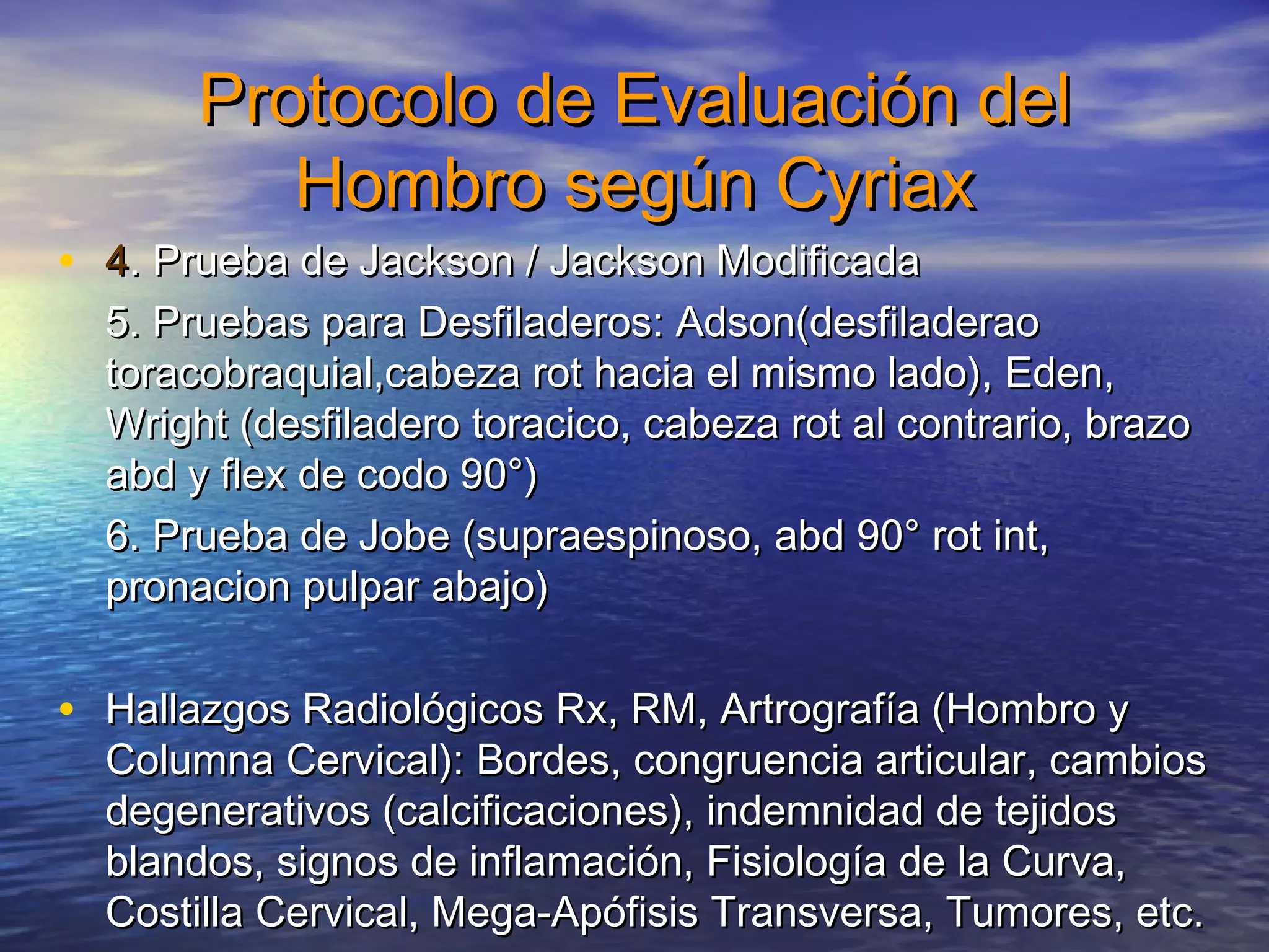 Técnica de cyriax REHABILITACION | PPT