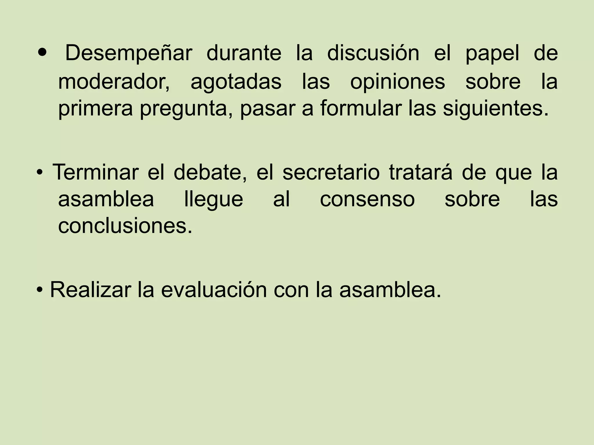 TÈCNICAS Y REGLAS DEL DEBATE | PPTX