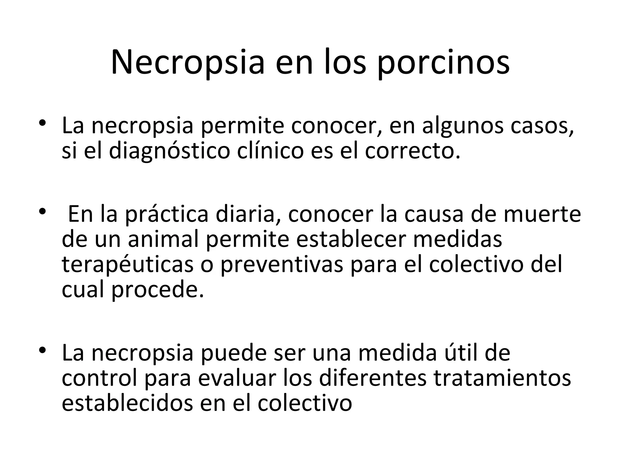 Técnica de necropsia en los porcinos | PPT | Bone and Joint Conditions ...