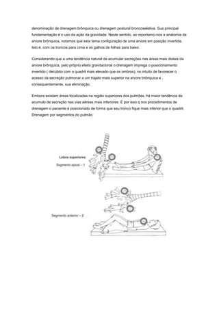 Técnicas de cinesioterapia respiratória | DOCX
