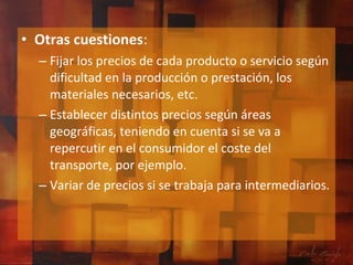 Técnicas de fijación de precios | PPT