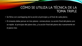 Técnicas de filmación para cine. Master shot y toma triple | PPTX