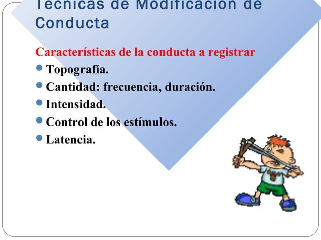 Técnicas de modificación de conducta | PPT