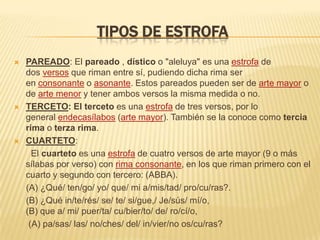 Técnicas de versificación | PPTX