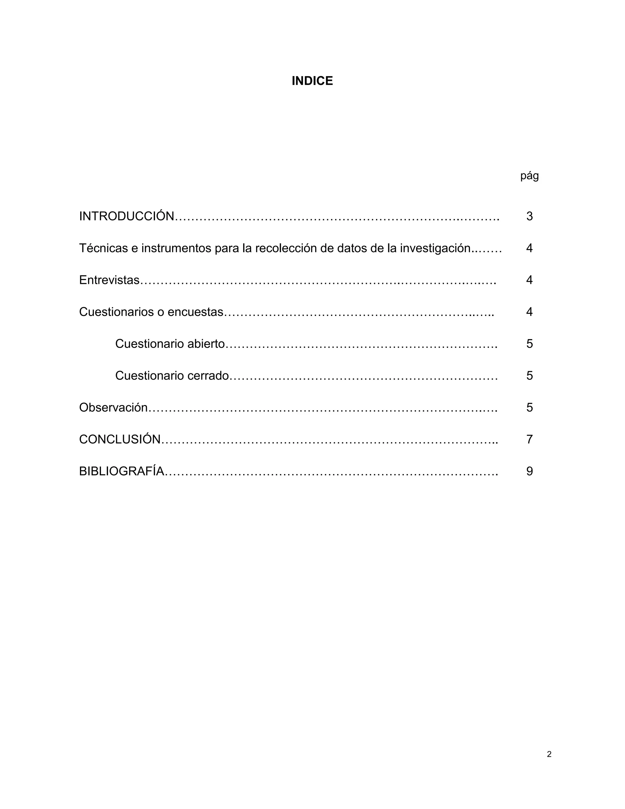 TÉcnicas E Instrumentos De RecolecciÓn De Datos De La InvestigaciÓn Docx